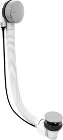 Polysan - Vanová odtoková a přepadová souprava, délka 120 cm, chrom 71856