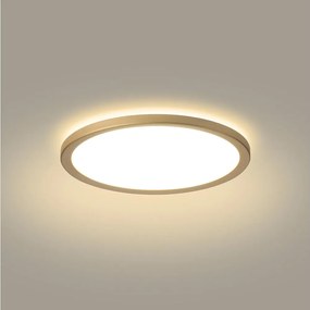 Brilagi - LED Koupelnové svítidlo ULTRA SLIM LED/12W/230V pr. 22,5 cm zlatá IP54