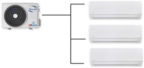 Klimatizace Airwell HDLA 1+3 ( 2,6kW + 2,6kW + 3,5kW) Multi-split R32