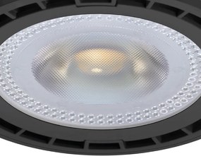 Halogenová LED žárovka GU10 teplá 3000k 6w 510 lm černá