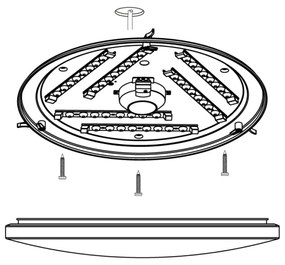 Eglo 97873 - LED Stropní svítidlo FRANIA LED/33,5W/230V