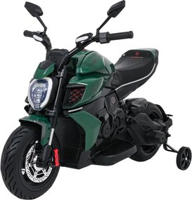 Elektrická motorka Ducati Diavel x Bentley zelená