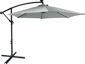 Avenberg Velký polohovatelný slunečník Sunny LED 300, šedá
