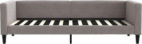 Válenda s přistýlkou taupe 90 x 200 cm textil 3196581