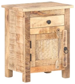 320234 vidaXL Noční stolek 40 x 30 x 50 cm hrubé mangovníkové dřevo