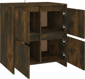 Příborníky 2 ks kouřový dub 70 x 41 x 75 cm kompozitní dřevo 3098094