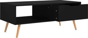 Konferenční stolek černý 100 x 49,5 x 43 cm kompozitní dřevo 326787