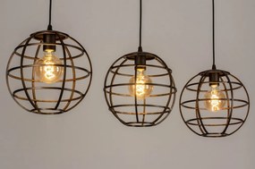 Závěsné designové svítidlo nad stůl Auron Industry Trio
