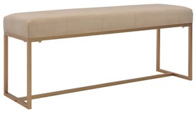 Lavice Kelby - béžová - sametová | 120 cm