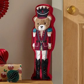 Dekorační polštář s vánočním motivem 20x30 cm Christmas Nutcracker Bear – Catherine Lansfield