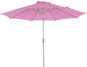 Slunečník N18 Ø 2,7m sklopný polyester/hliník - lila