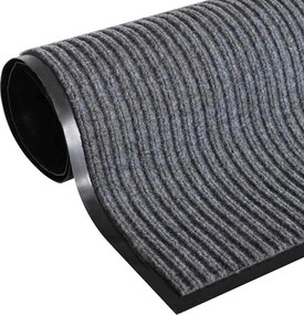 PVC rohožky 4 ks šedé 90 x 60 cm 278749