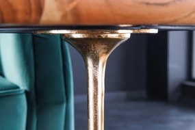 Odkládací stolek Trayful 55cm mramorová základna zlatý čtverec/ 41281