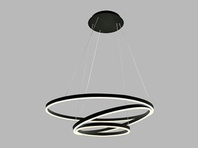 Led2 Závěsné LED svítidlo CIRCLE 3 P-Z ø 80 cm Barva: Černá, Stmívání, řízení: DALI/PUSH