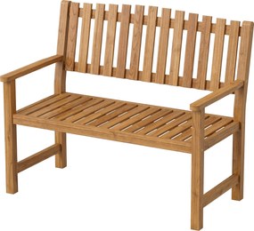 Outsunny zahradní lavice pro 2 osoby | akátové dřevo (FSC) s opěrkami | nosnost 320 kg | 112 x 64 x 92 cm | Aosom