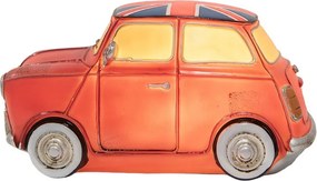 Dětská stolní LED lampička červené auto Fiat - 23*14*12 cm