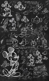 Komar Vliesová fototapeta Mickey Chalkboard 120 x 200 cm