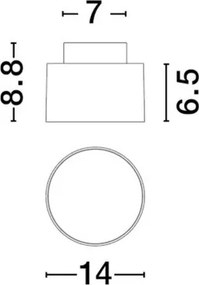 Stropní LED svítidlo NOVA LUCE OZEN 24W 3000K 9030736