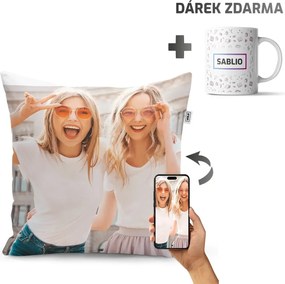 Sablio Polštářek s vlastní fotografií: 60x60