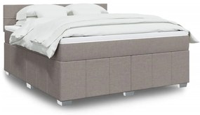 Box spring postel s matrací taupe 180x200 cm textil 3287151