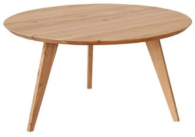 Massive home | Konferenční stolek kulatý, dub, barva přírodní dub, kolekce Orbetello, rozměr 90 cm