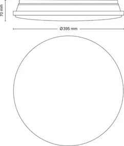 Philips Wincel CL630 24W 40cm bílá / stropní svítidlo / LED / 2500lm /