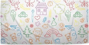 Sablio Ručník Barevná školka - 50x100 cm