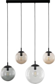 TK Lighting Černý závěsný lustr Esme pro žárovku 4x E27 TK4795