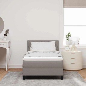 Postel s boxspringem s čelo Taupe 100 x 200 cm textil 3338745