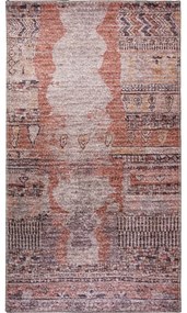 Světle červený pratelný koberec 80x50 cm - Vitaus