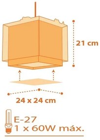 Dalber D-73452 - Dětský lustr DINOS 1xE27/60W/230V