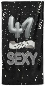 Osuška Stále sexy – černá (věk: 41, Velikost osušky: 100x170cm)