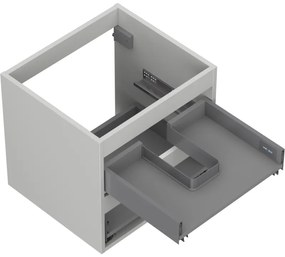Mexen Box-A, závěsná skříňka 50 cm, 2 zásuvky, matná šedá, 91AX0-0500-470-2-62