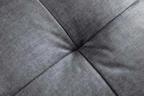 Designová rozkládací pohovka Zaragoza 142 cm šedý samet