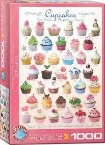 EUROGRAPHICS Puzzle Dortíky (Cupcakes) / 1000 dílků / 48,9 × 67,6 cm