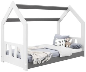 Dětská postel Domeček 160x80 D2A bílá s roštem