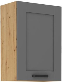 Kuchyňská skříňka LUNA 50 G-72 1F korpus: dub artisan, barva dvířek: šedá DUST