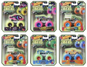 Hot Wheels Monster Trucks svítící ve tmě HCB50 (1 ks)
