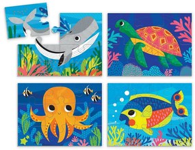 Mudpuppy Puzzle Oceán sada 4 v 1