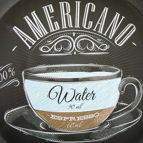 Kovová cedule AMERICANO ESPRESSO