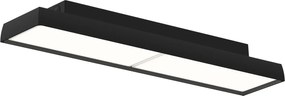Stropní světlo Slim Box Surface LED 3000K s mikroprismatickým difuzorem ovládání osvětlení Dali černé