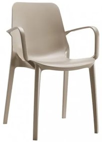 Scab Plastová židle GINEVRA armchair s područkami Barva plastu Scab Holubičí šedo-hnědá 2333