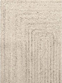 Krémový oboustranný/ručně tkaný jutový běhoun 80x200 cm Juno – Hanse Home