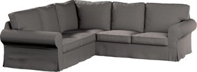Potah na pohovku IKEA Ektorp rohová barva šedá látka pletený vzor