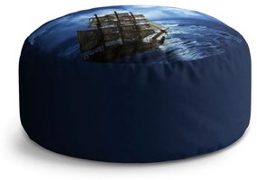 Sablio Taburet Circle Loď v bouřce: 40x50 cm