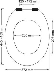 Spirella NEELA WC prkénko matně broskvové / soft-close / duroplast The