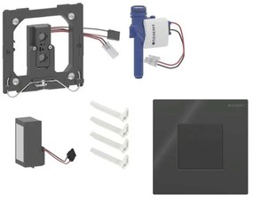 Geberit - Elektronické ovládání splachování pisoárů typ 01, síťové napájení, Bluetooth, černá 116.093.DW.1