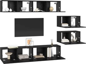 Sestava TV skříněk 6 ks Černý dub Kompozitní dřevo 3393160
