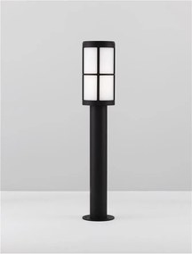 NV 9002860 Venkovní sloupkové svítidlo STONE černý hliník a akryl E27 1x12W 220-240V IP54 bez žárovky - NOVA LUCE