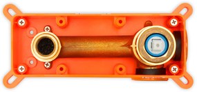 Podomítková umyvadlová baterie REA LUNGO BOX systém zlatá kartáčovaná